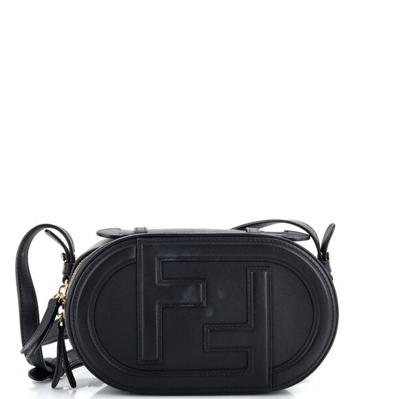 Fendi | Bags | Fendi Olock Camera Bag Leather Mini Black | Poshmark